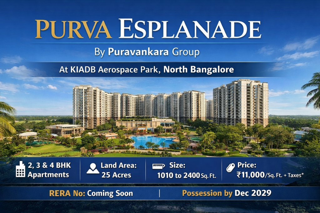 Purva New Residential Development Near Airport Corridor, Bangalore ...